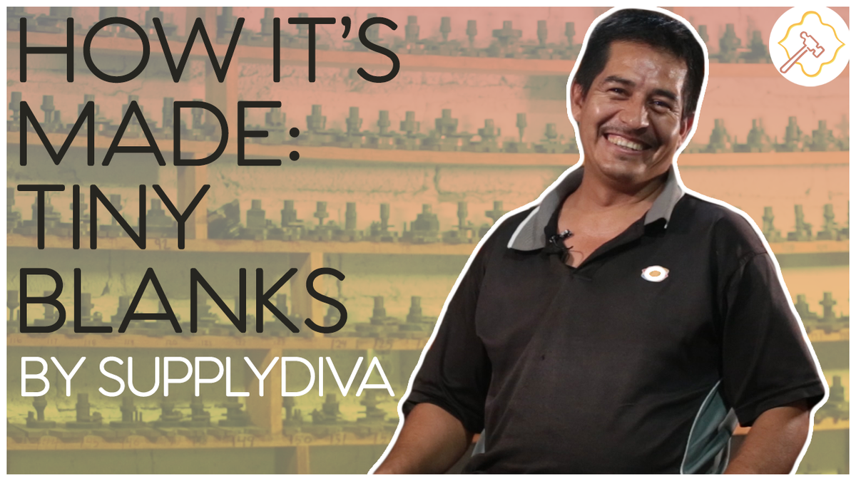 How It's Made: Tiny Metal Blanks using a Progressive Cutter by LLuvia Brito