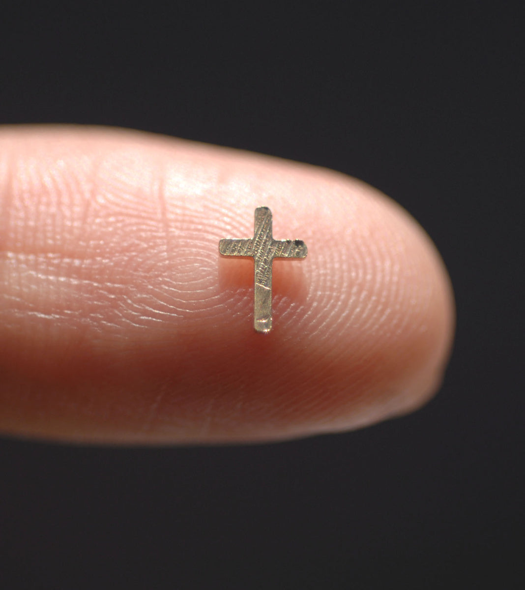 Tiny Metal Hexagon Cross - Supply Diva