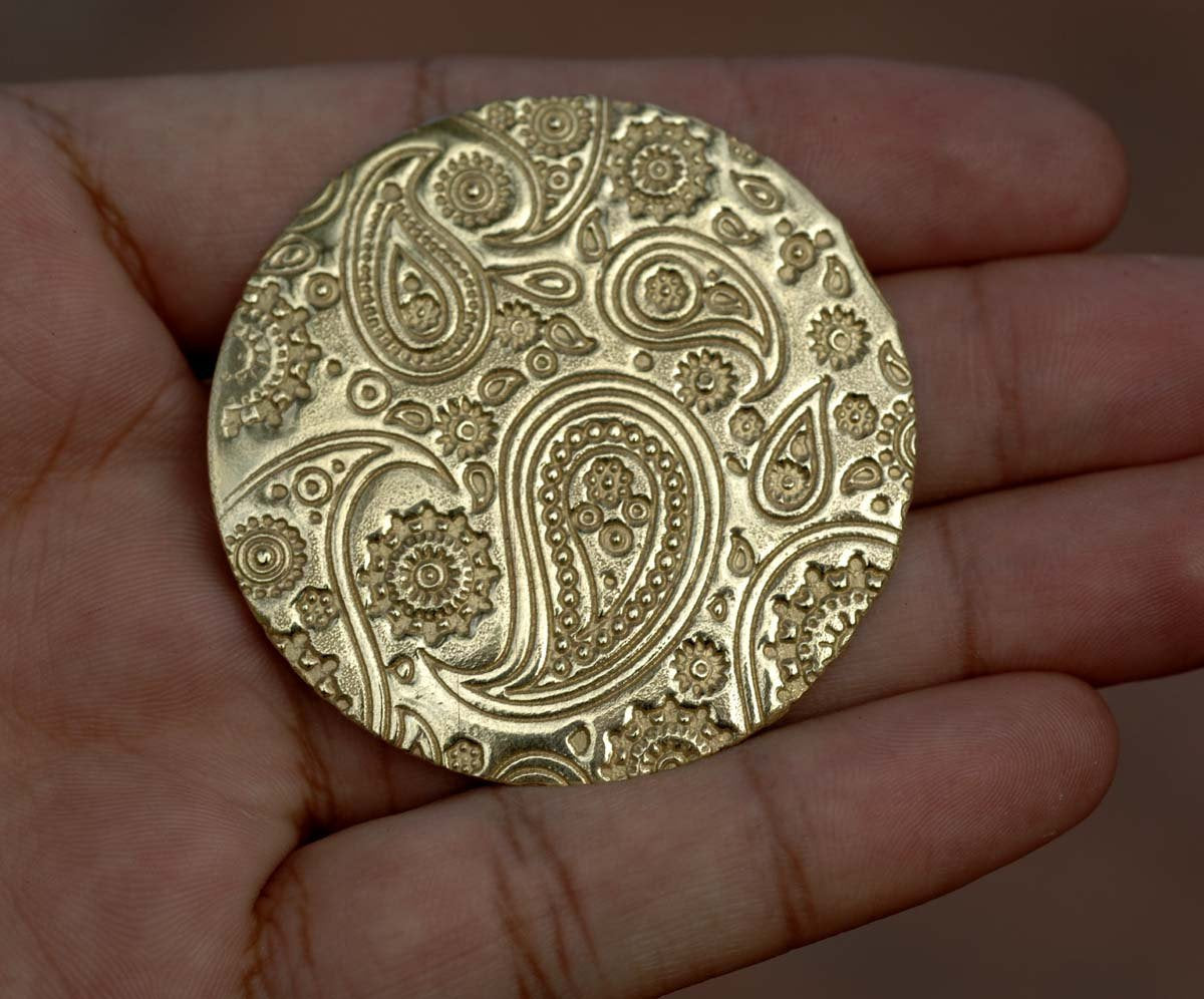 Paisley Pattern Disc 50mm 24G Metalworking Supplies, Pendant Jewelry ...