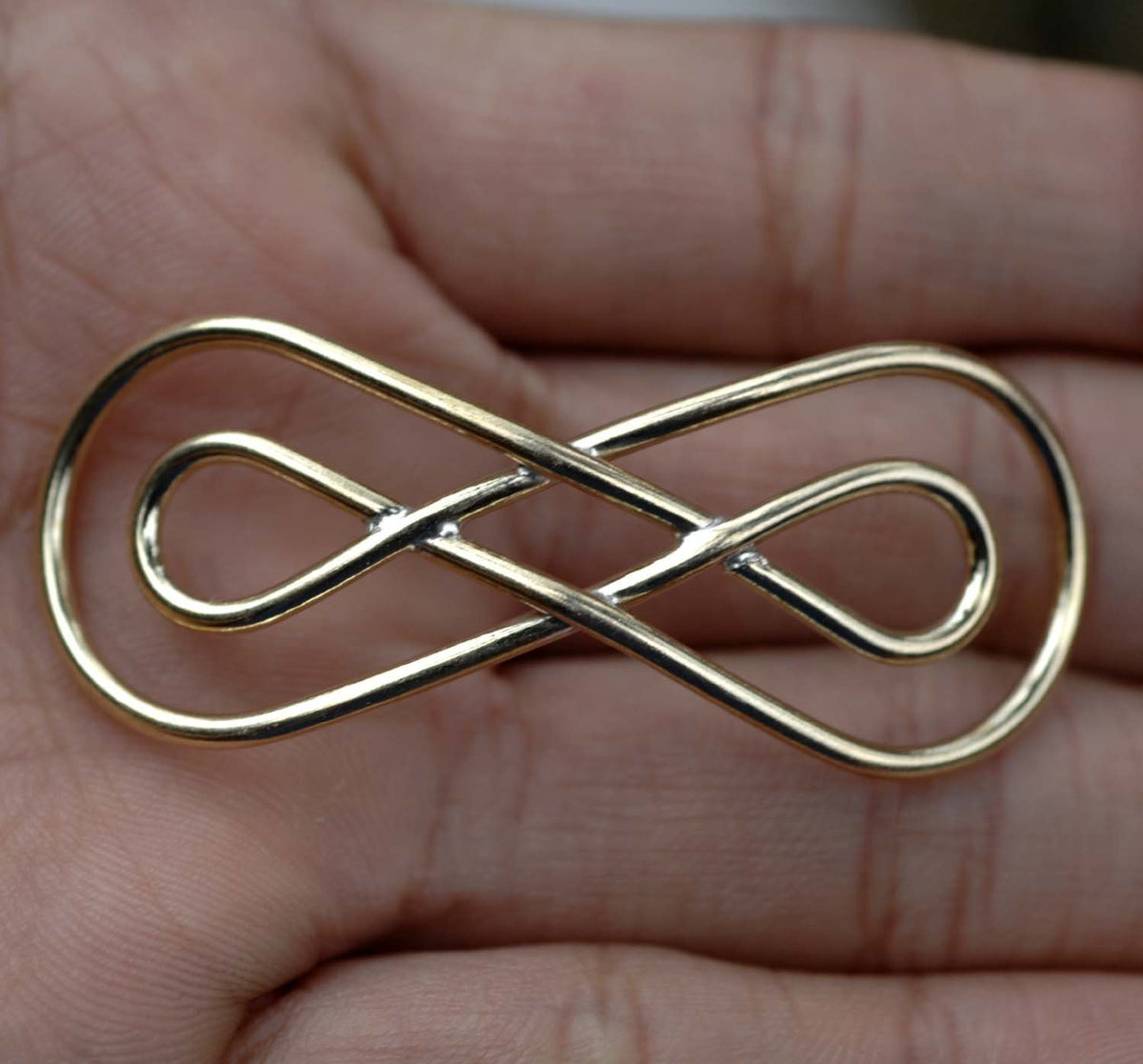 Bronze Handmade Domed Infinity Symbol Centerpiece Focal Point Finding ...