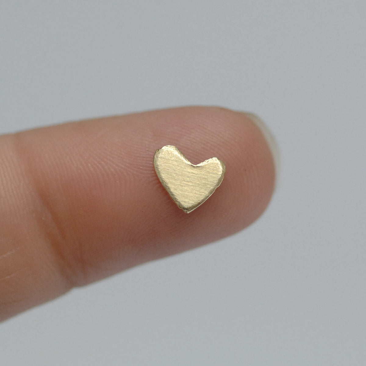 Copper Lopsided Heart 6.5mm x 6.5mm Metal Blanks Shape Form for ...