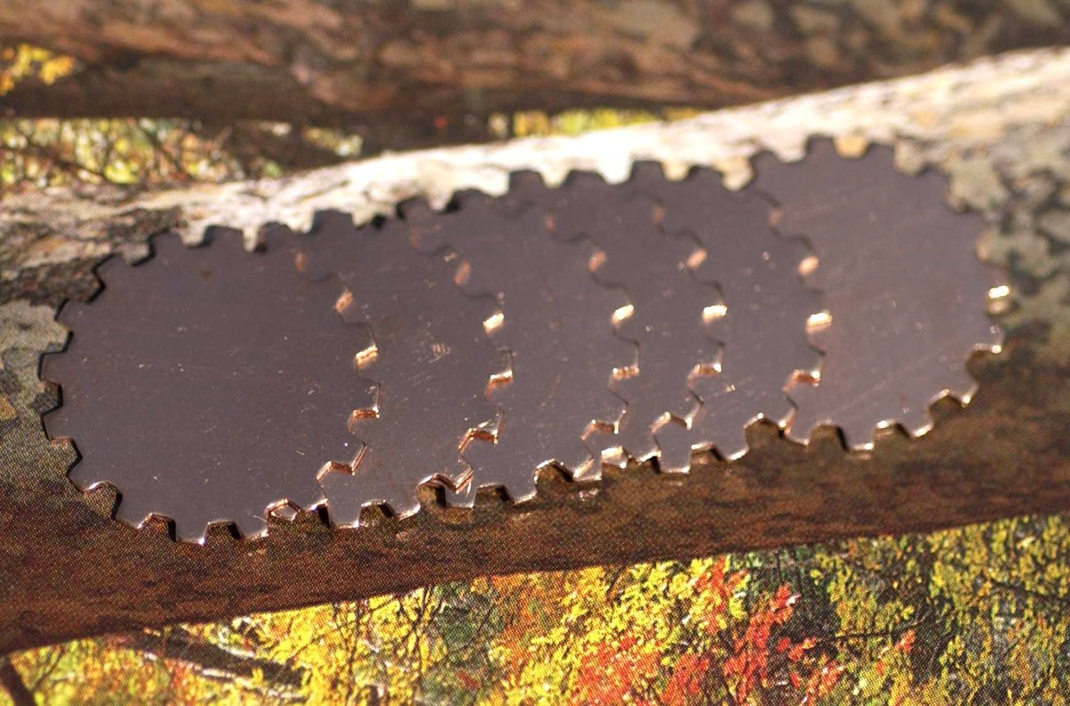 Copper 19mm Gear Cog Blank Cutout for Blanks Enameling Stamping ...