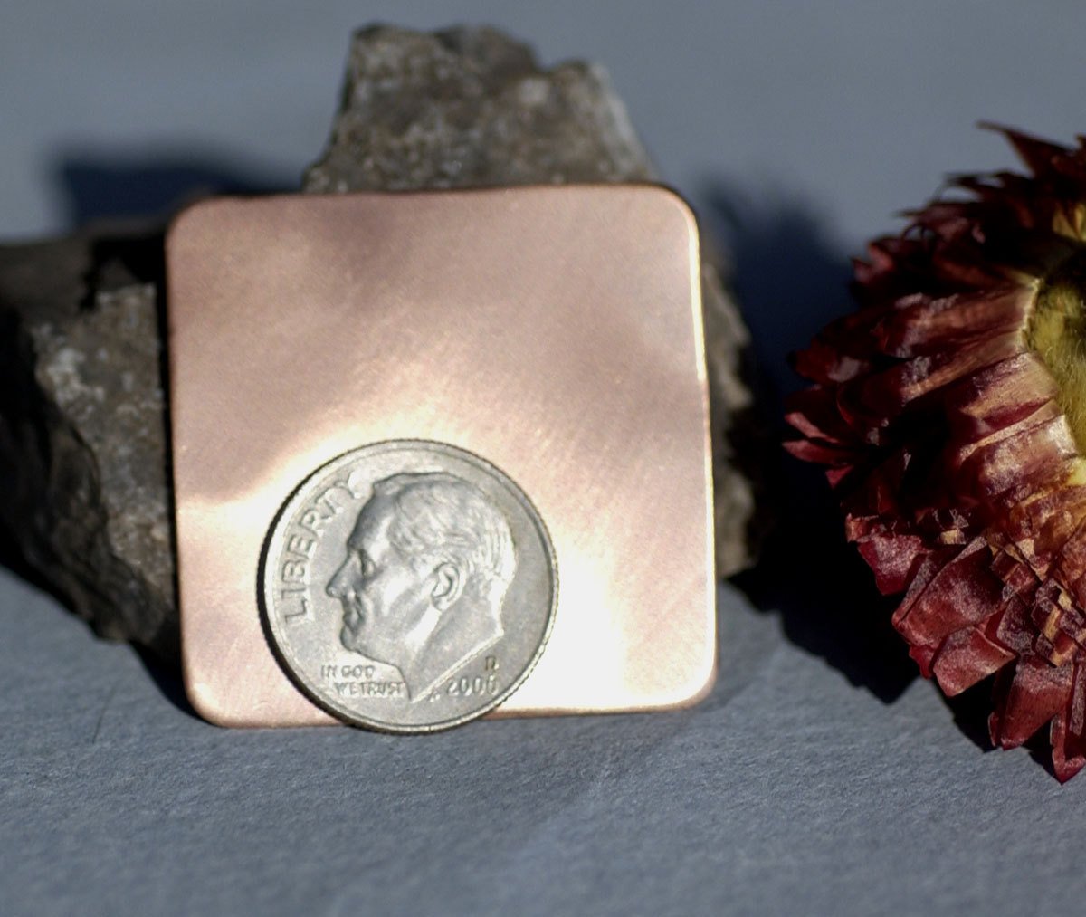 Copper Square Stamping Blank 32mm Squares Big for Enameling Stamping ...