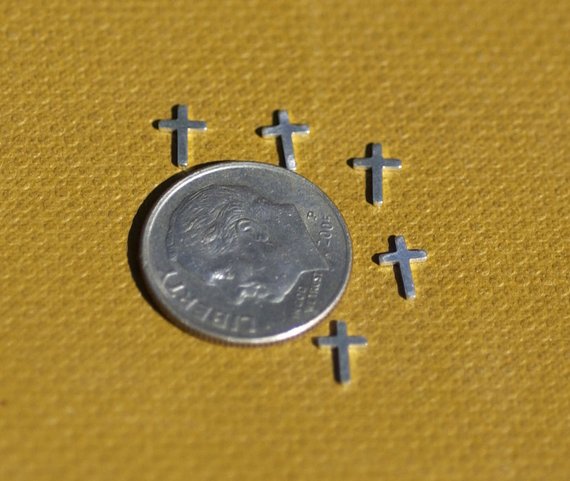 Tiny metal Cross Blanks, Mini Crosses - Supply Diva